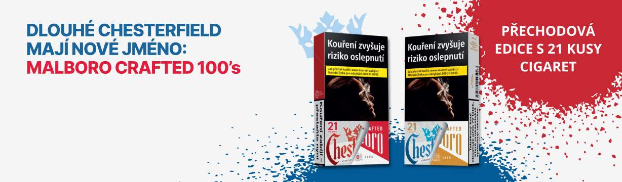 Chesterfield Crown 100’s se mění na Marlboro Crafted 100’s - Hodně ...