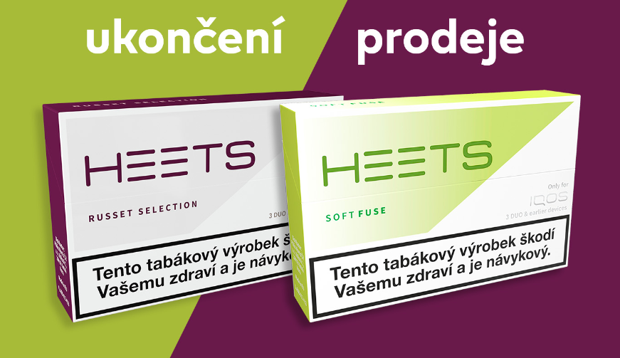 Ukončení prodeje náplní HEETS Russet a Soft Fuse - Hodně dobrá trafika