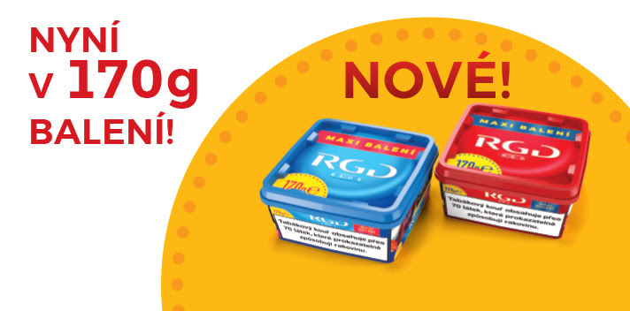 Maxi balení tabáku RGD - nová velikost i typ balení! - Hodně dobrá ...